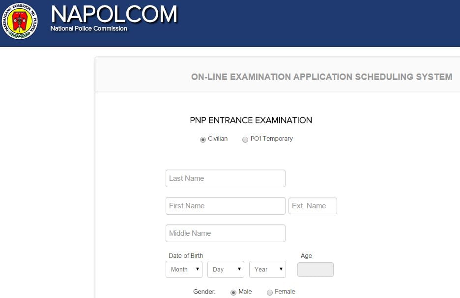 NAPOLCOM OLEASS for PNP Entrance Exam Now Activated (Aug. 3-7, 2015 ...