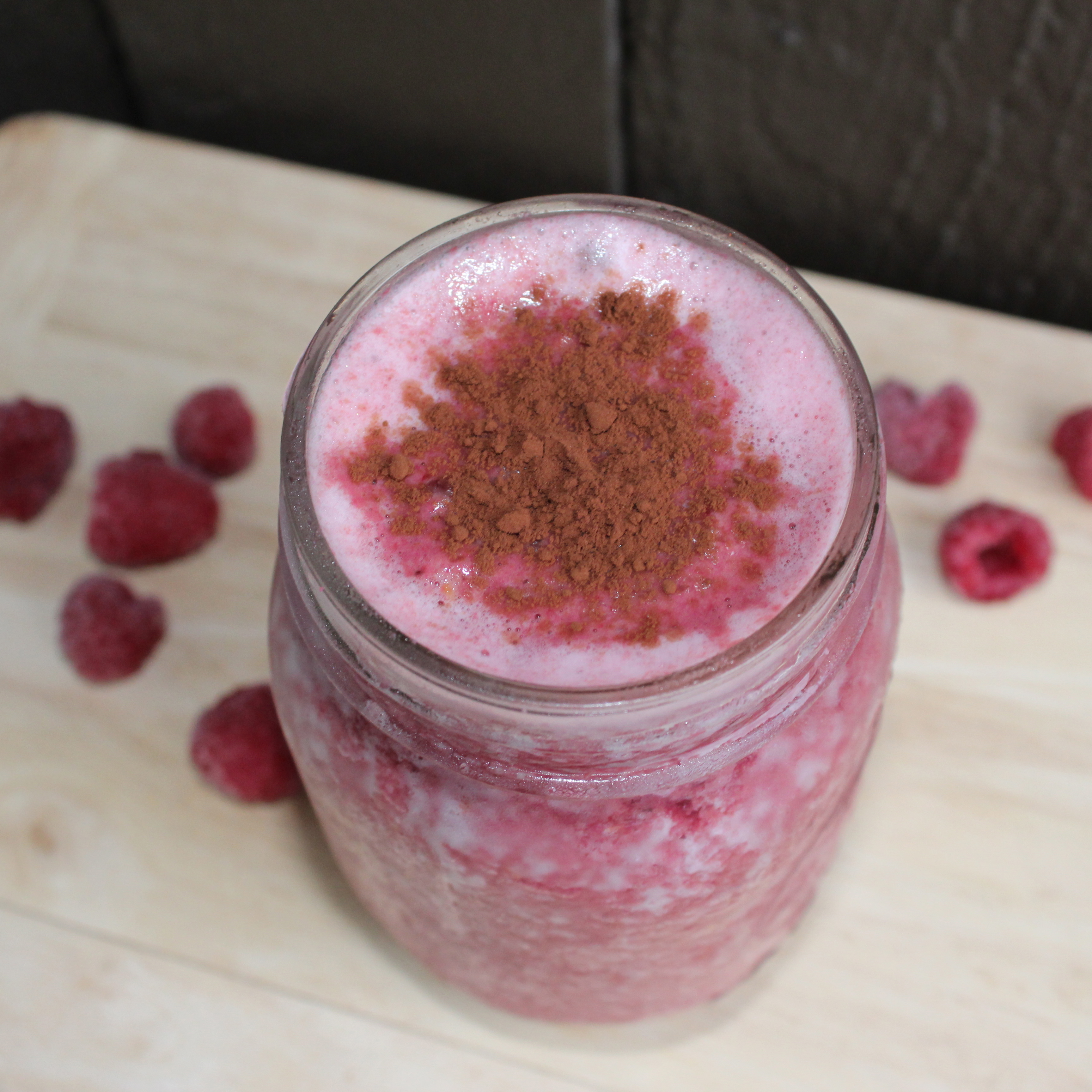 Chocolate Raspberry Protein Shake - Phruitful Dish by Dr. Dylan Cutler