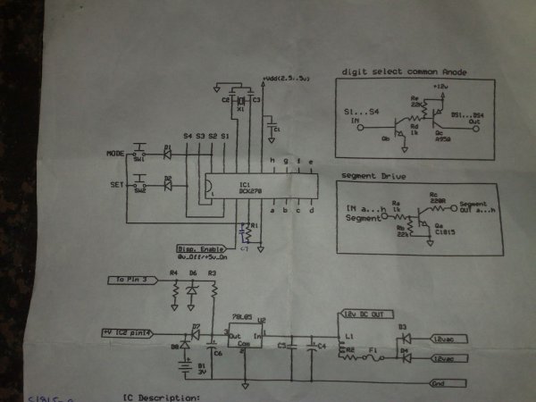 7 Segment Digital Clock Circuit Diagram