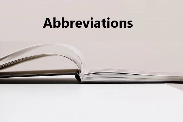 All about Abbreviations in Academic Writing: A Guide - PM Proofreading