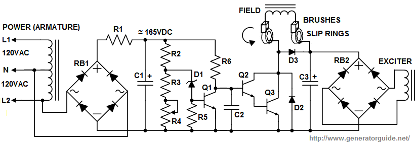 5kva Generator Avr Circuit Diagram