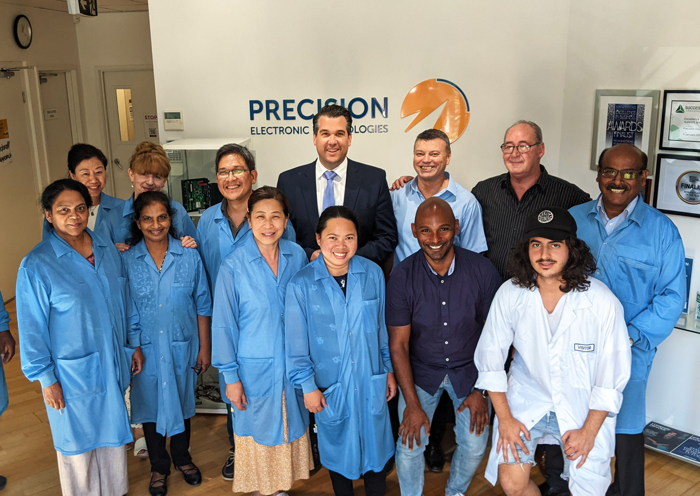 Visit by Hon Michael Sukkar MP - Precision Electronic Technologies