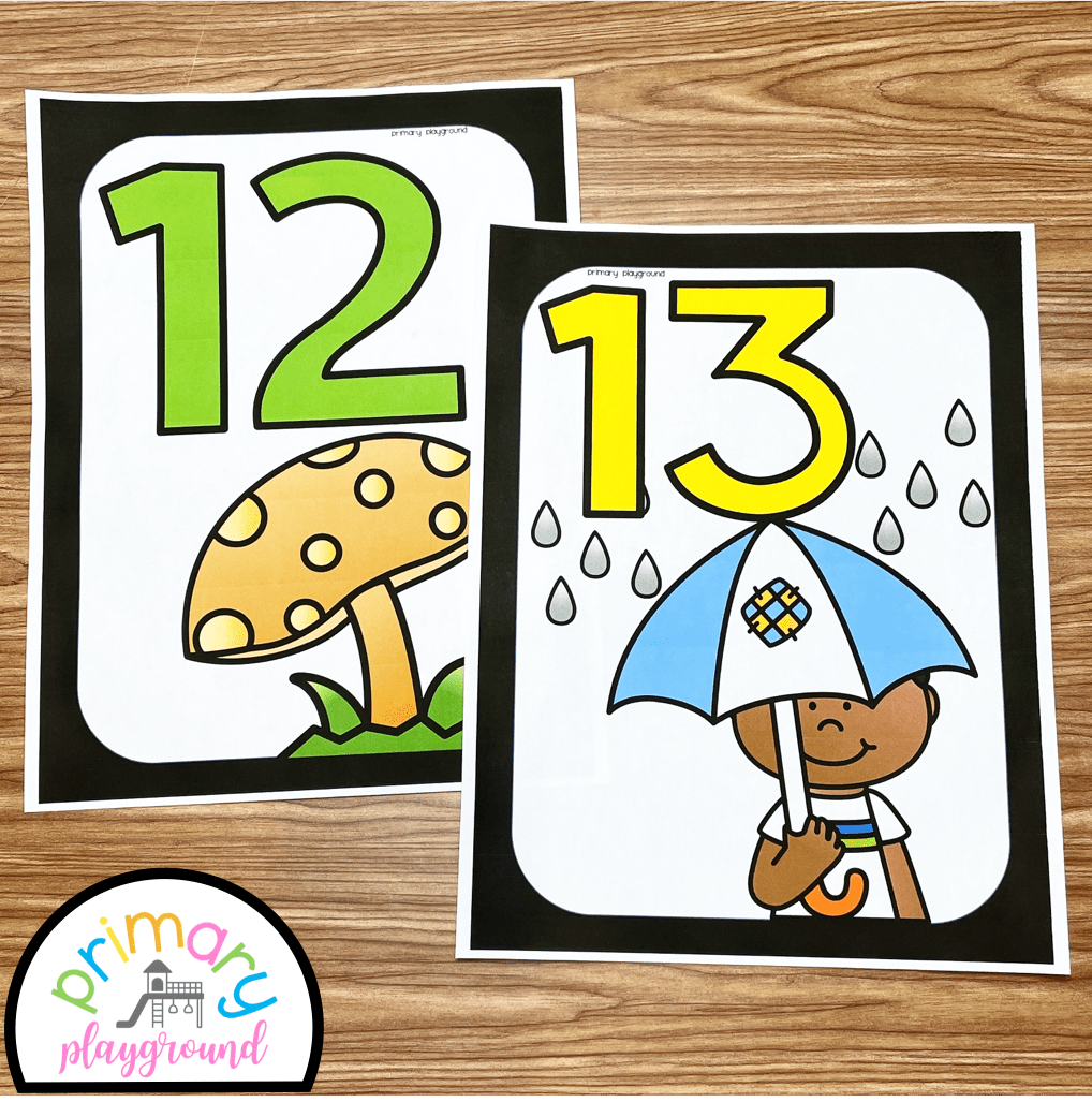 Spring Cake Walk Numbers - Primary Playground