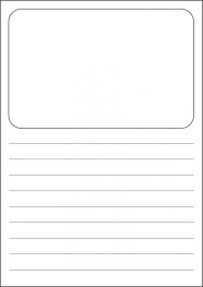 Primary Lined Paper With Picture Box