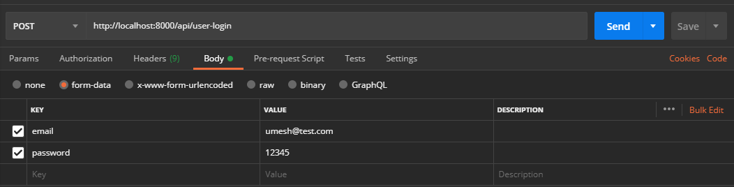 React Login And Registration App Using Laravel 7 Restful Apis
