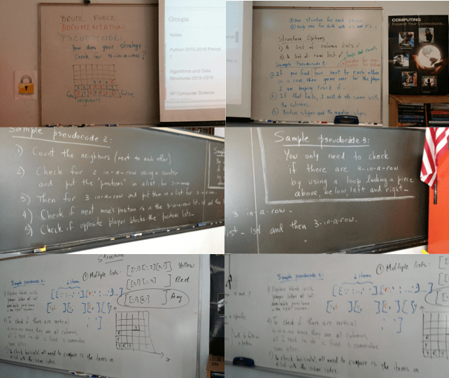Algorithm Pseudocode Connect Four Mrs Elias Python