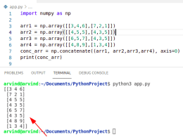 Np Concatenate Multiple Arrays