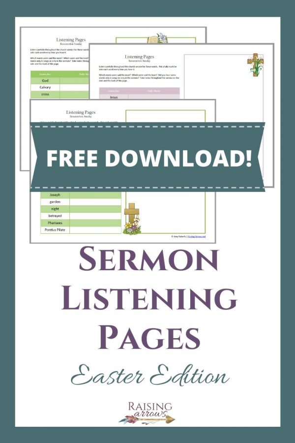 Easter Sermon Notes for Kids {Free Download!}