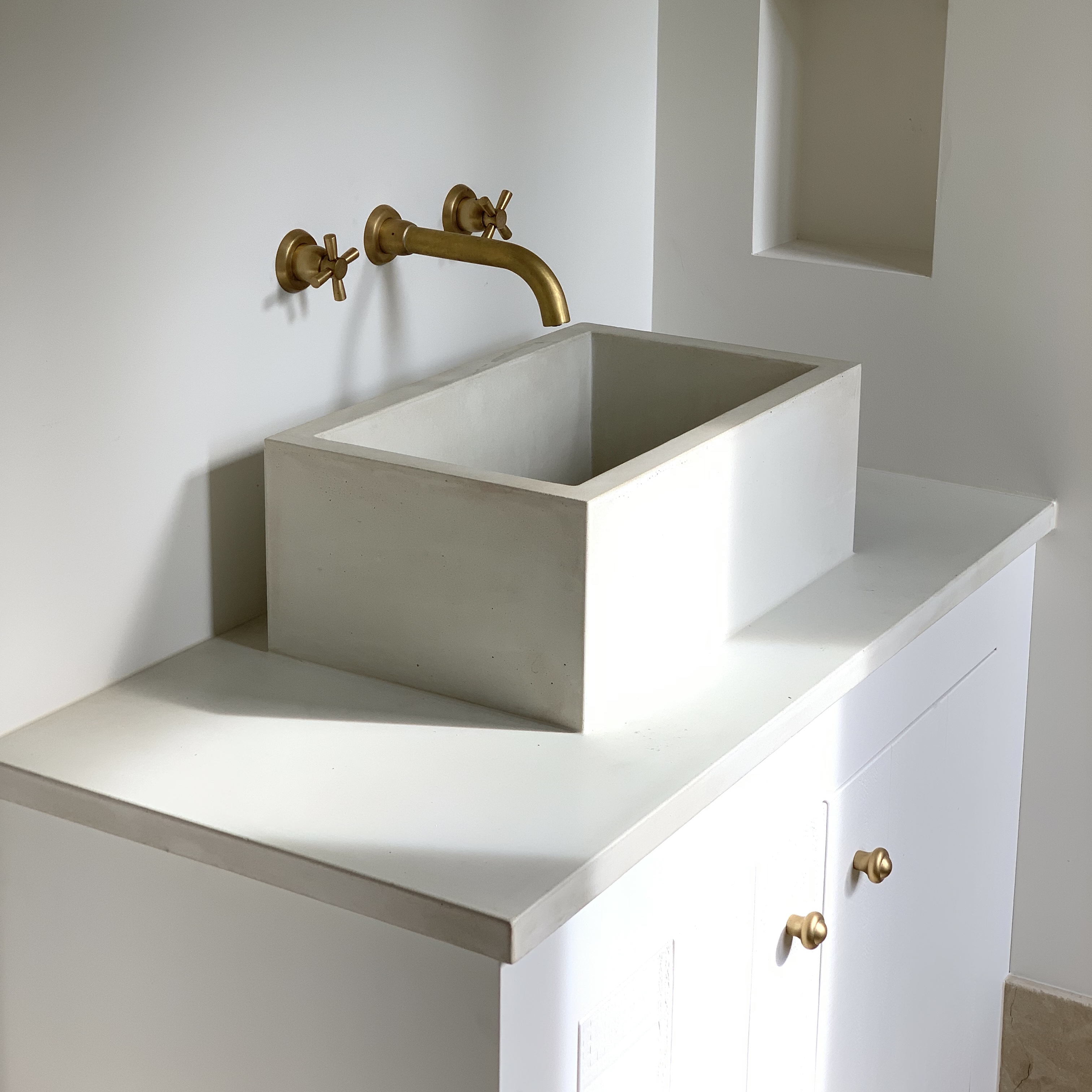 Custom Vanity and Basin - Private Client - Raw Concrete Design