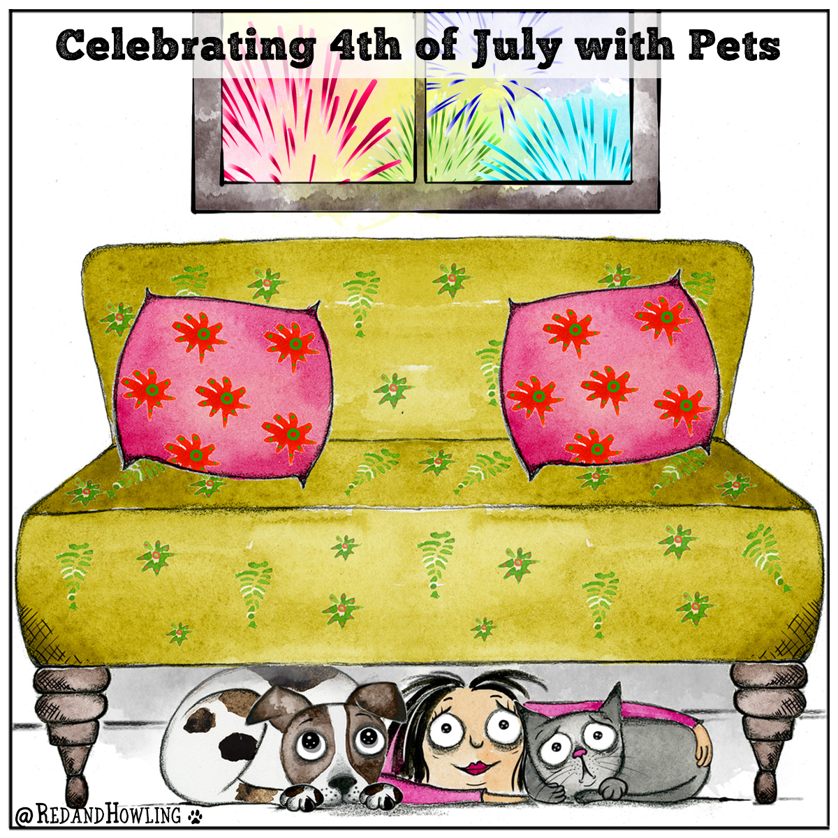 Red and Howling – Cartoons about dogs, cats & other animal friends