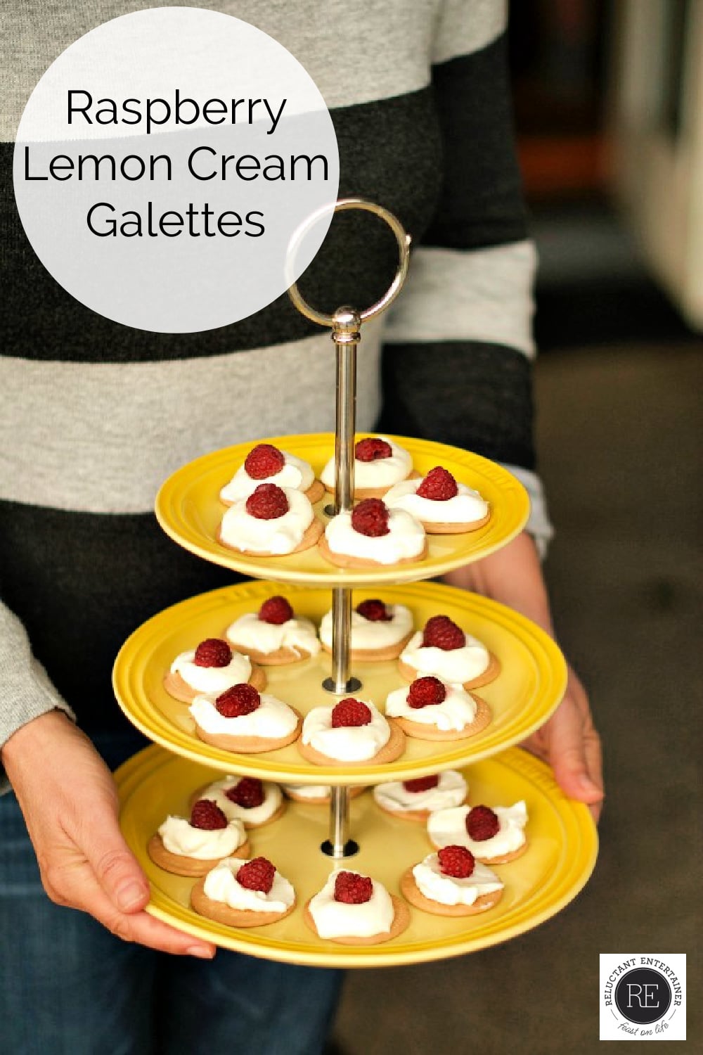Raspberry Lemon Cream Galettes - Reluctant Entertainer