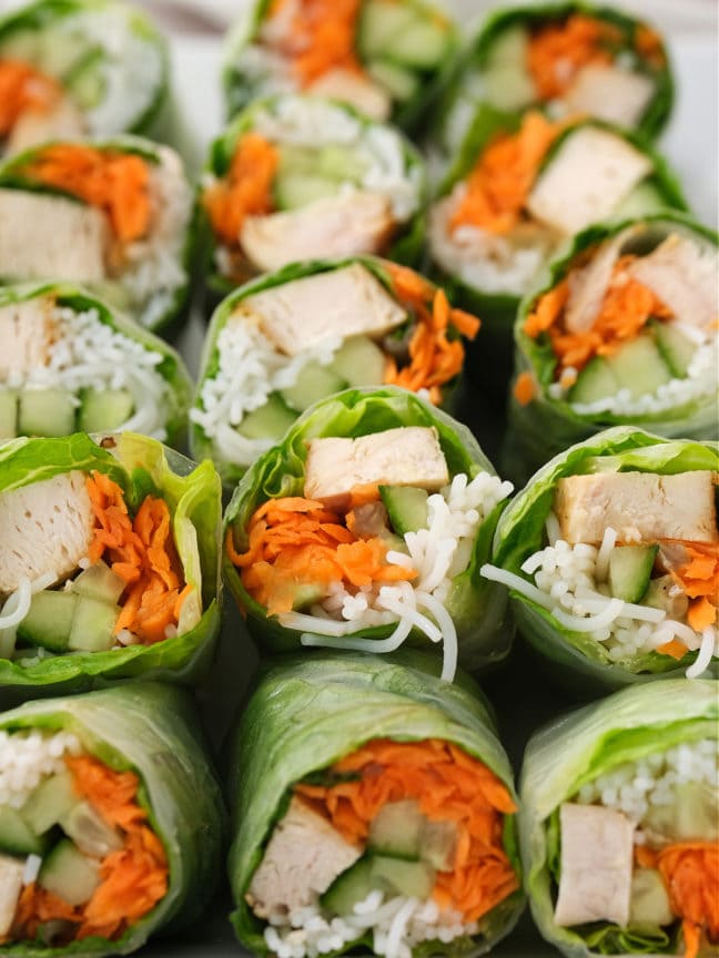 Fresh Summer Spring Rolls - Reluctant Entertainer