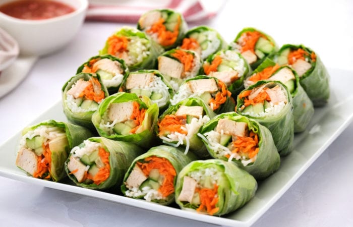 Fresh Summer Spring Rolls - Reluctant Entertainer