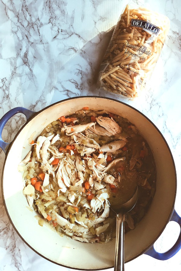 One-Pot Chicken Vegetable Soup - Reluctant Entertainer