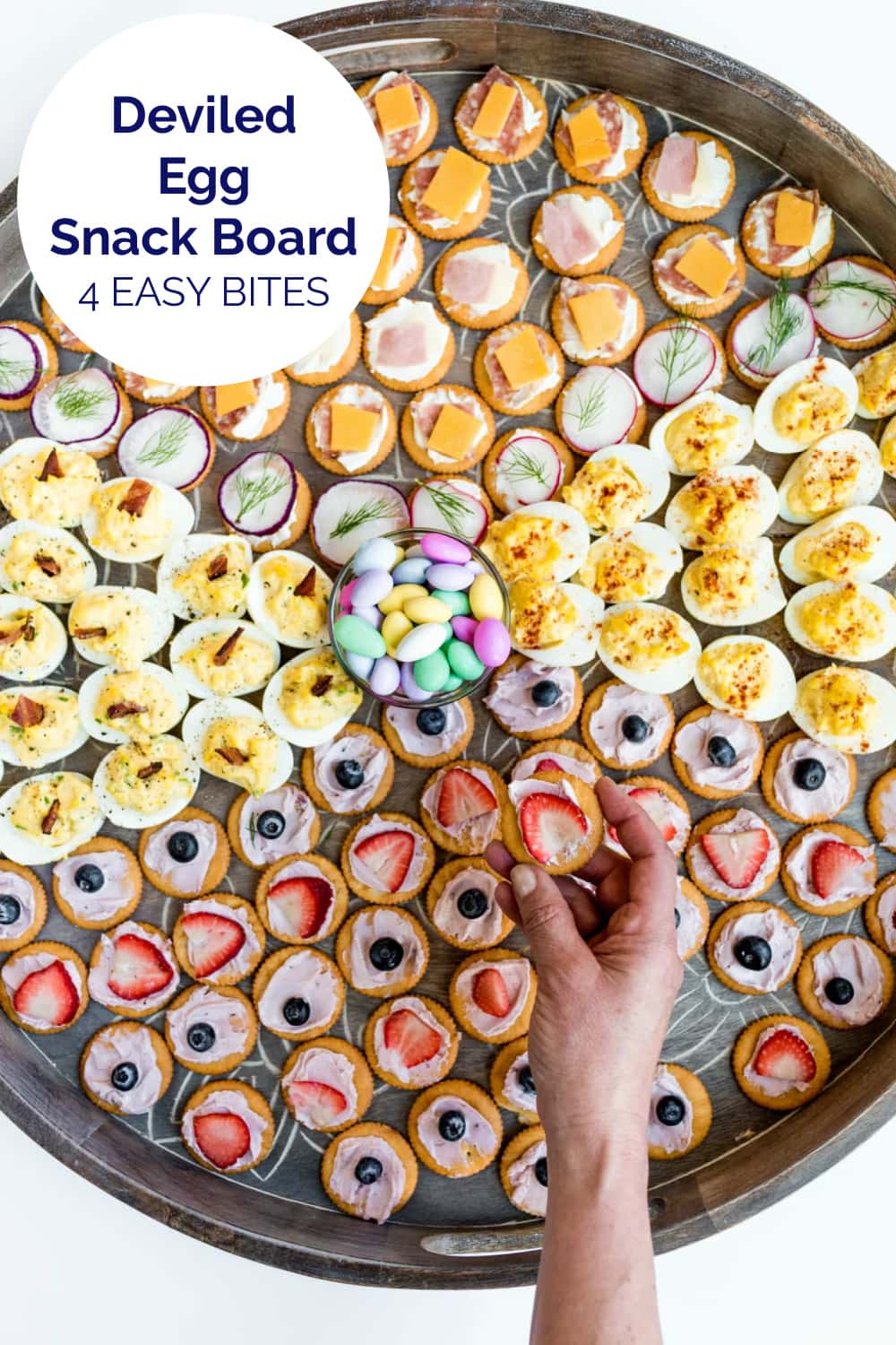 Deviled Egg Snack Board Recipe - Reluctant Entertainer