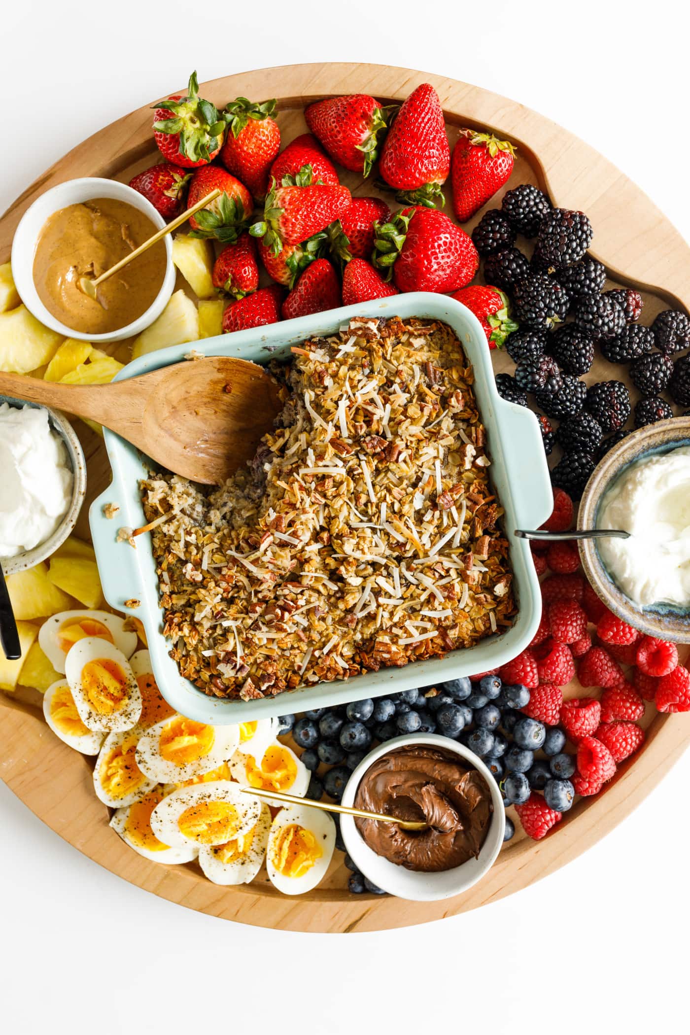 Baked Oatmeal Breakfast Board - Reluctant Entertainer