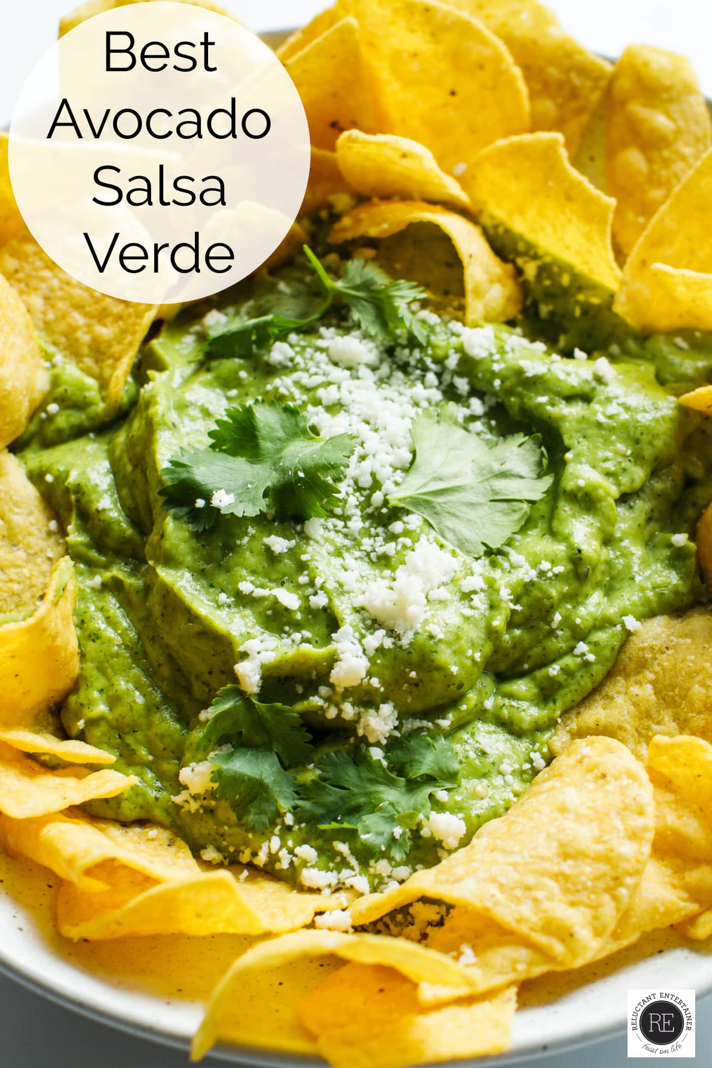Best Avocado Salsa Verde Recipe - Reluctant Entertainer