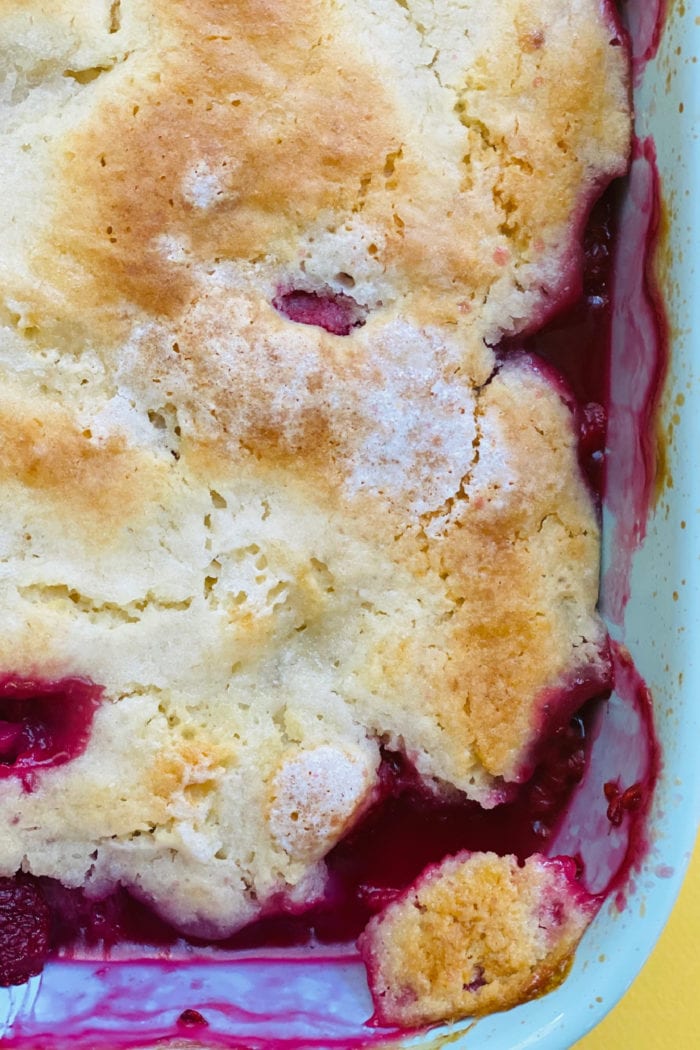 Classic Raspberry Cobbler Recipe - Reluctant Entertainer
