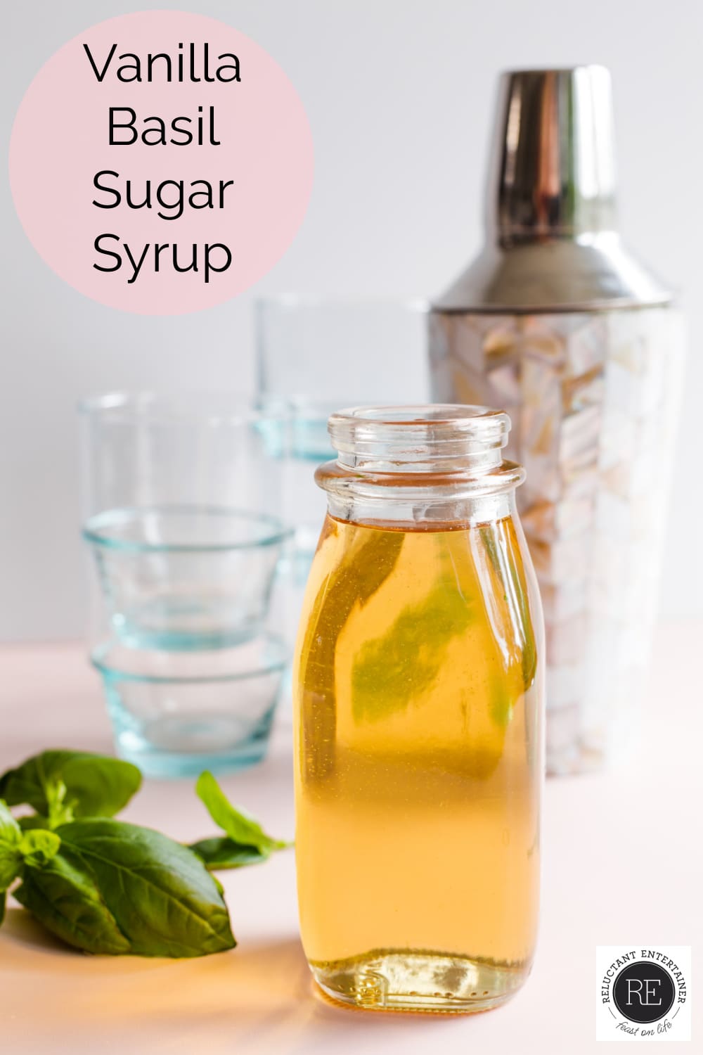 Best Vanilla Basil Sugar Syrup - Reluctant Entertainer