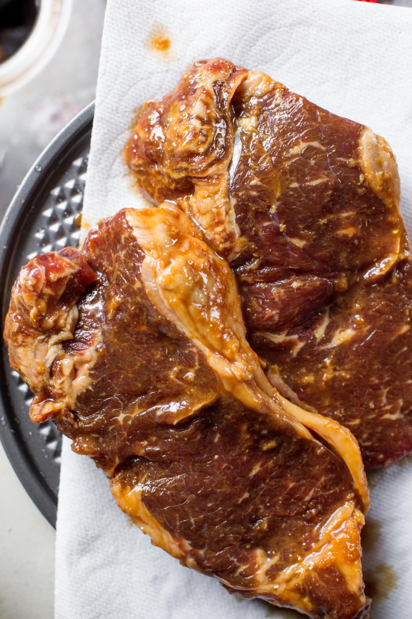 Miso Marinated New York Steak - Reluctant Entertainer