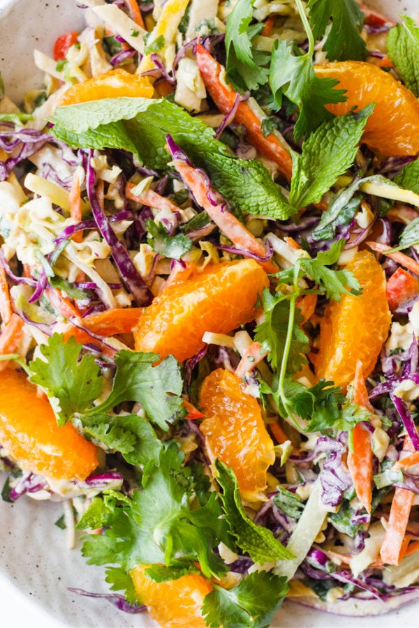 Crunchy Cashew Cabbage Salad - Reluctant Entertainer