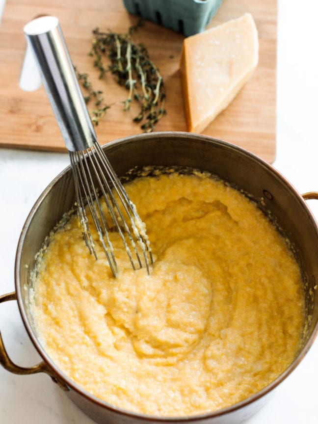 Cheesy Garlic Polenta Recipe - Reluctant Entertainer