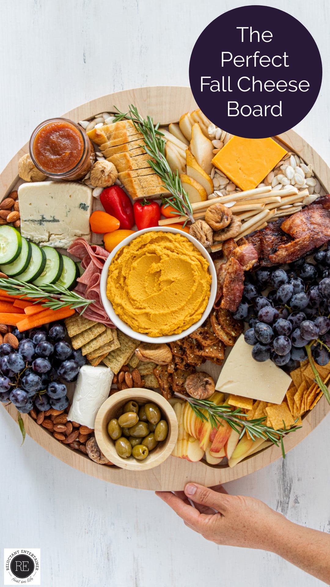 The Perfect Fall Cheese Board - Reluctant Entertainer