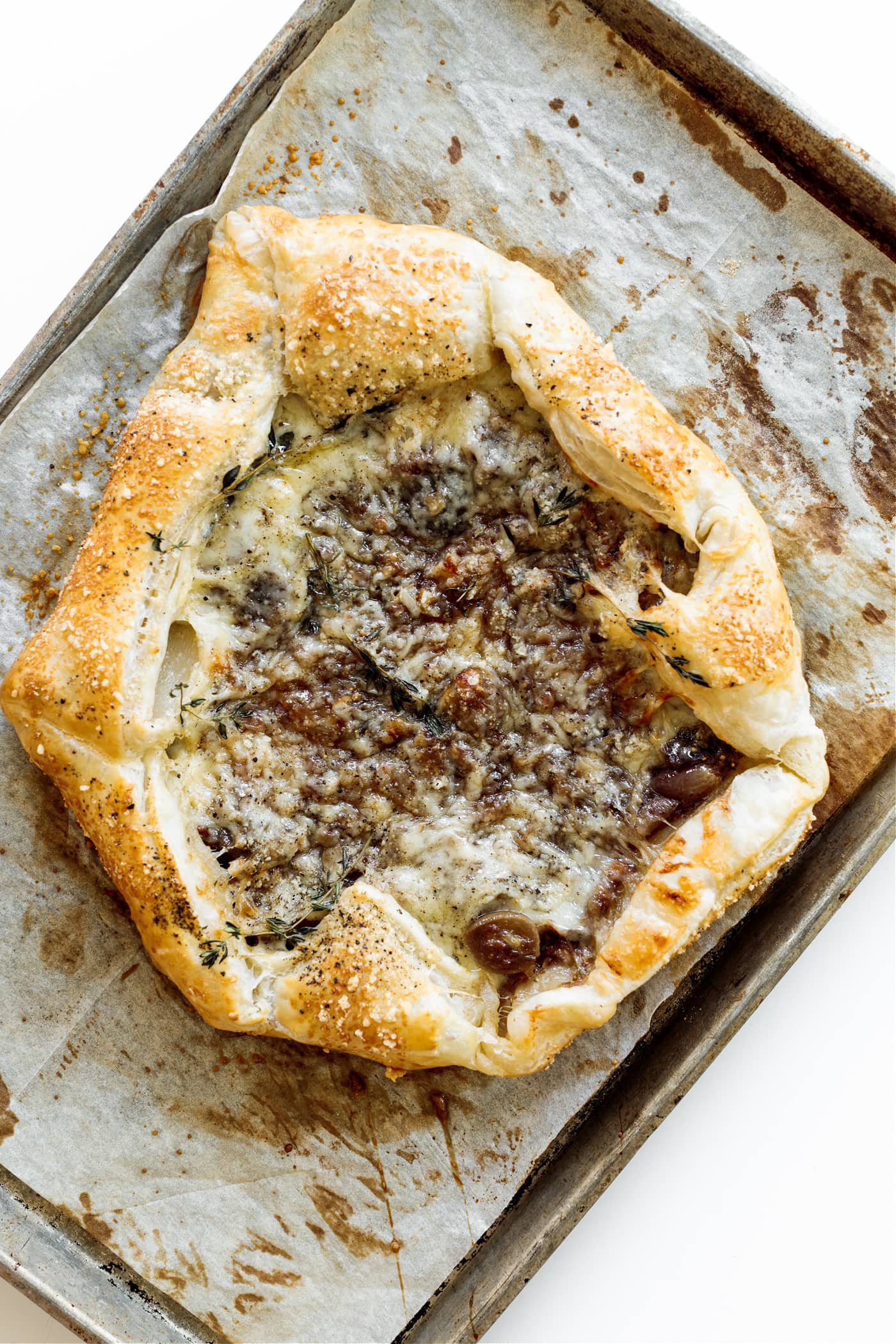 Fig and Gruyere Puff Pastry Tart - Reluctant Entertainer