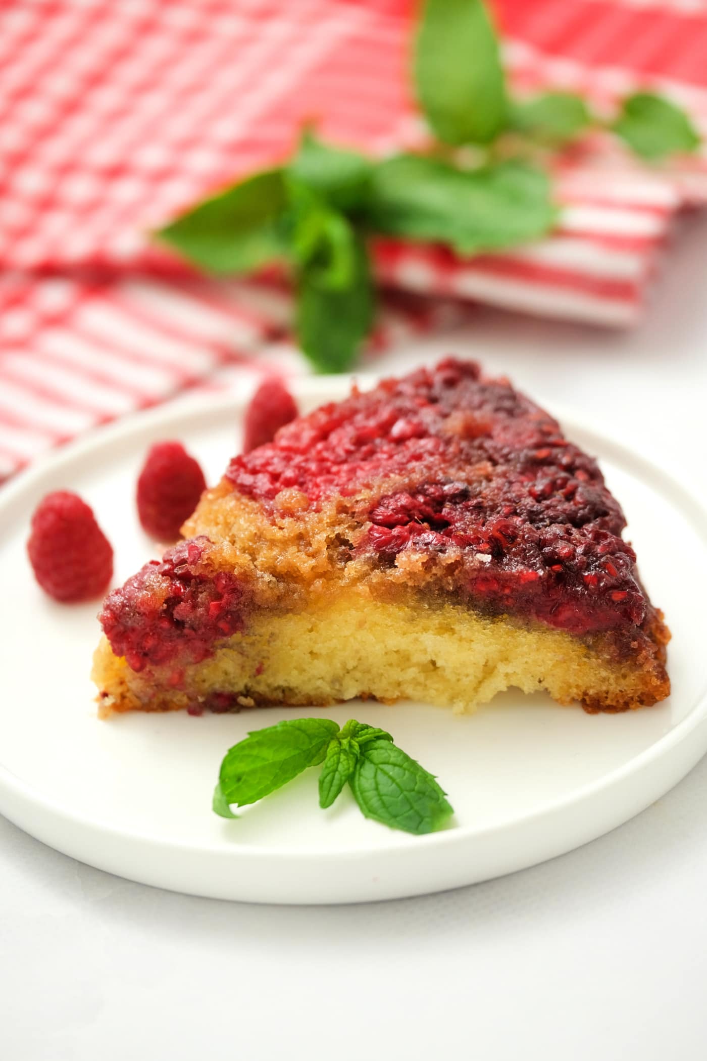 Warm Raspberry Butter Cake - Reluctant Entertainer