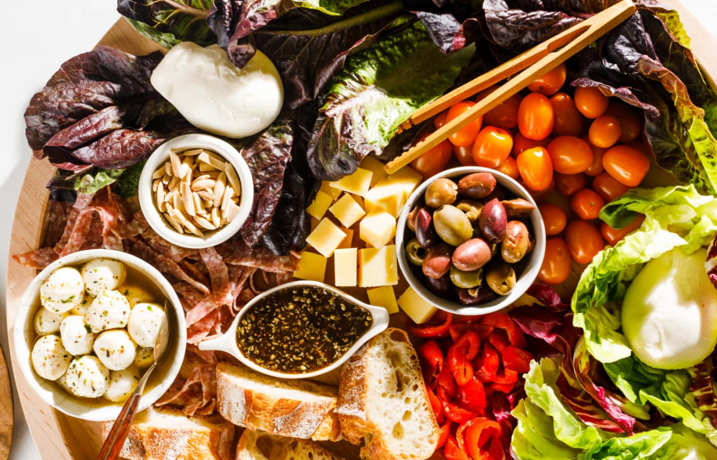How to make an Italian Salad Board - Reluctant Entertainer