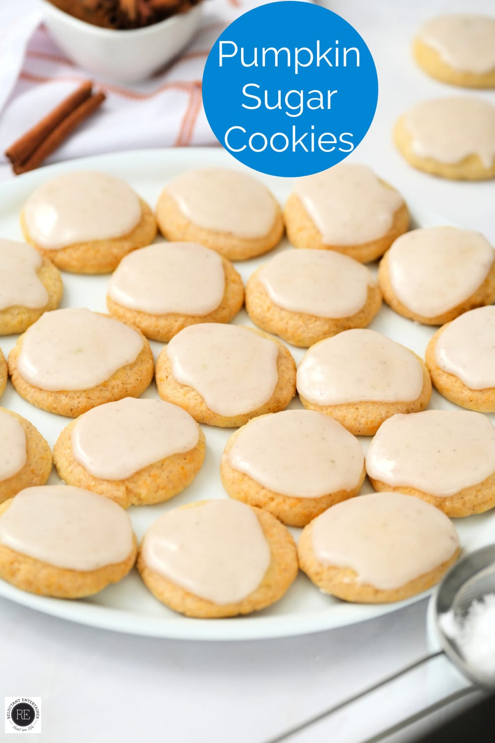 Pumpkin Sugar Cookies - Reluctant Entertainer