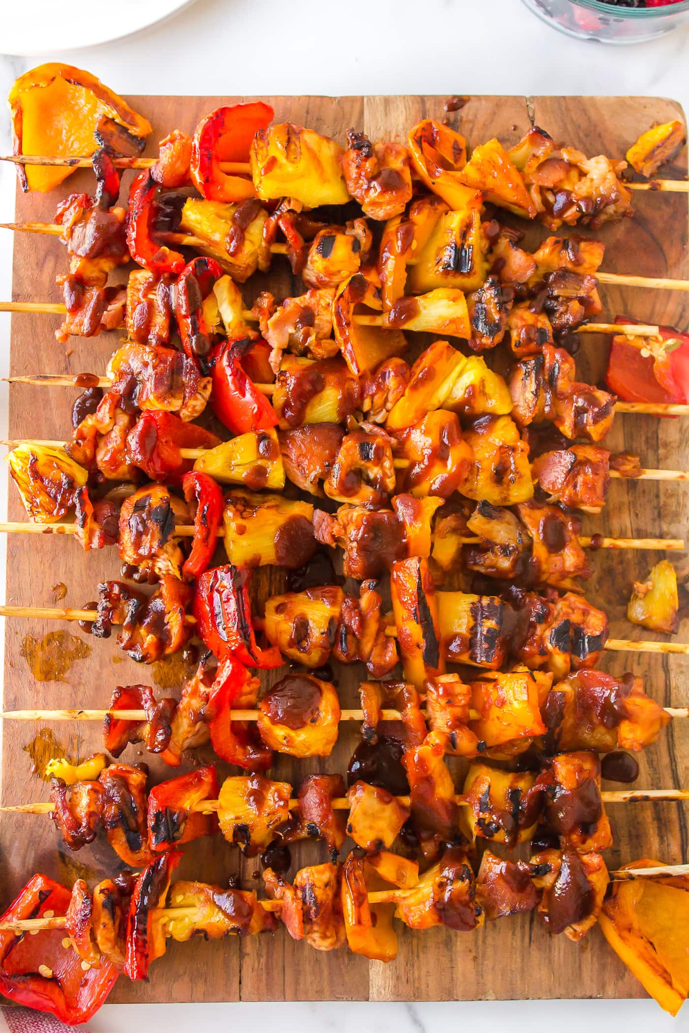 BBQ Chicken Bacon Kebabs - Reluctant Entertainer