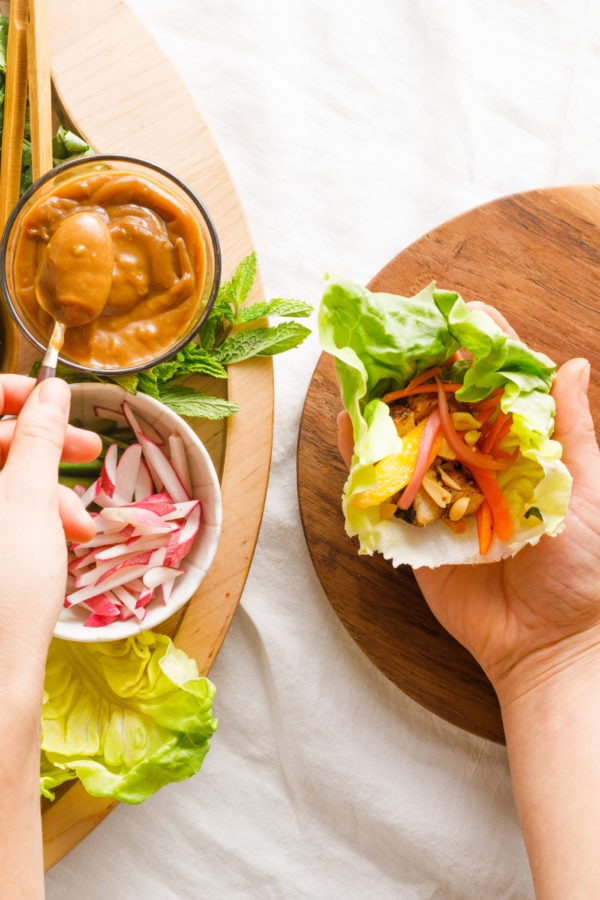 Easy Lettuce Wrap Board - Reluctant Entertainer