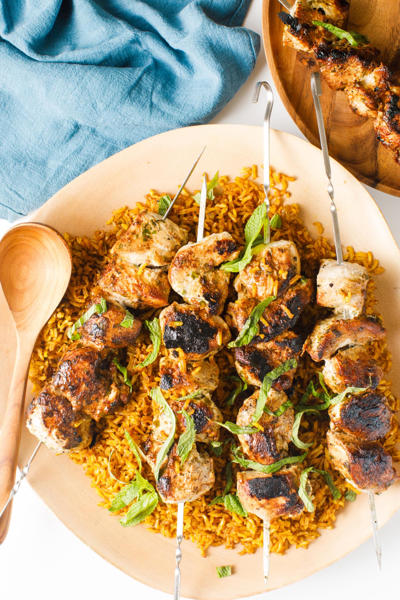 Lemon Basil Chicken Kebabs - Reluctant Entertainer