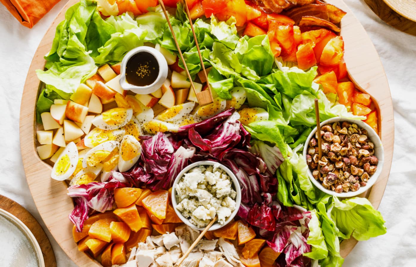 Fall Cobb Salad Board - Reluctant Entertainer