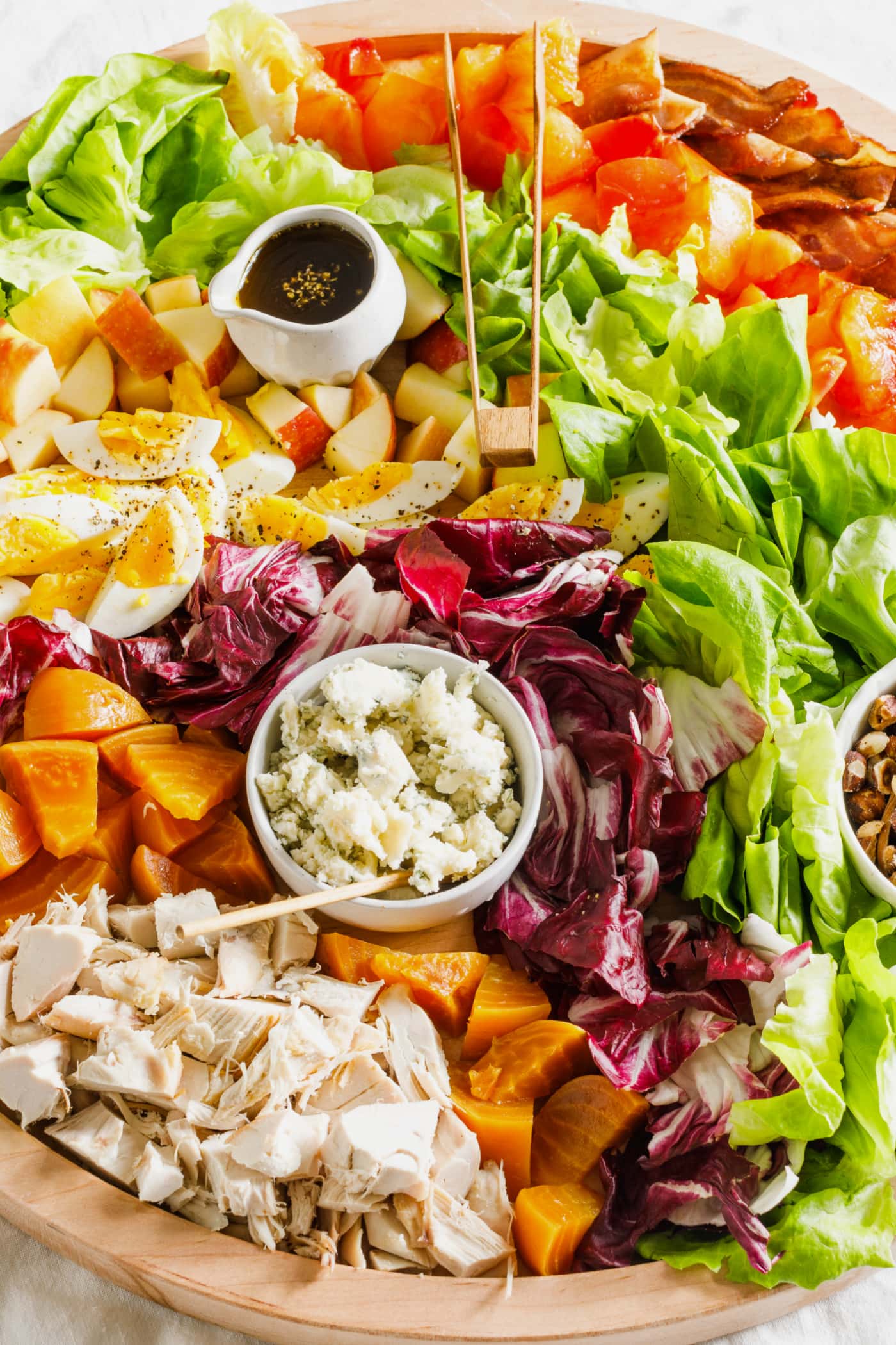 Fall Cobb Salad Board - Reluctant Entertainer