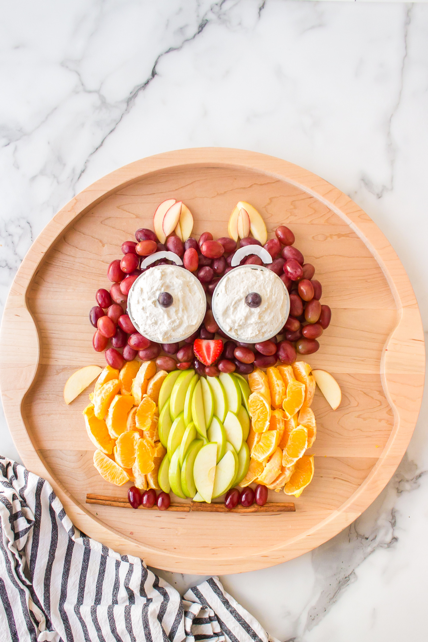 Owl Fruit Board - Reluctant Entertainer