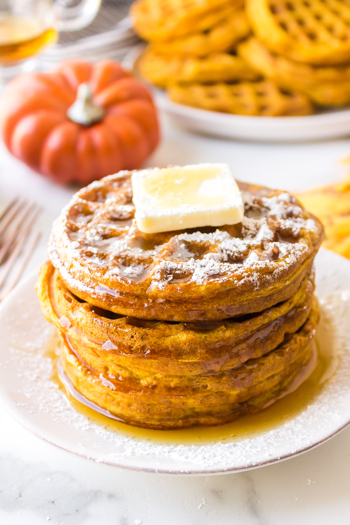 Best Pumpkin Waffles - Reluctant Entertainer