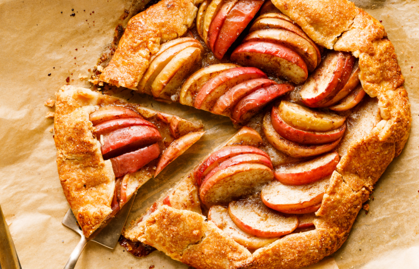 Rustic Apple Galette with Whipped Cream - Reluctant Entertainer