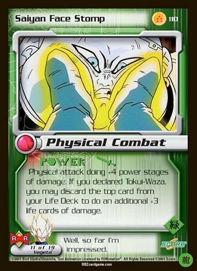 Saiyan Face Stomp : r/dbzccg