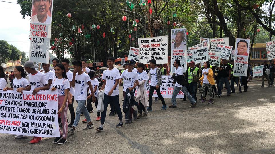 Mga pulis nisalmot sa rally aron pakigbatok sa NPA - RMN Networks