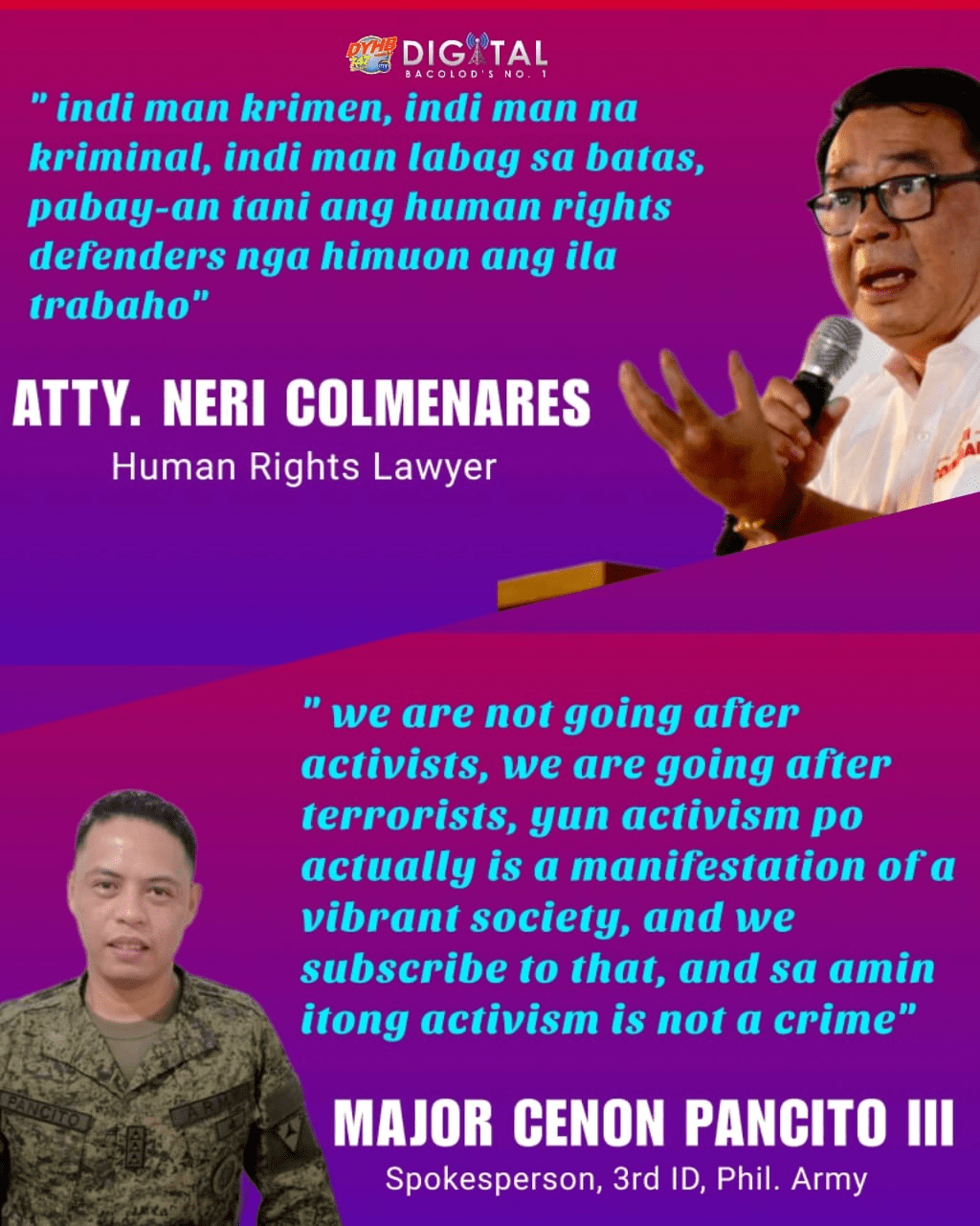 Atty. Colmenares nagpanawagan pabay-an ang mga human rights defender ...
