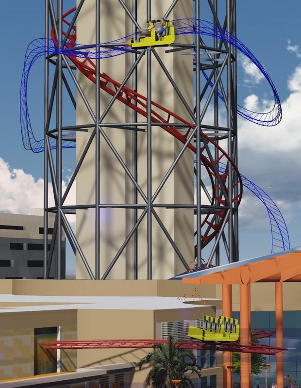 In 2016 opent in Orlando 's werelds hoogste achtbaan: the Skyscraper ...