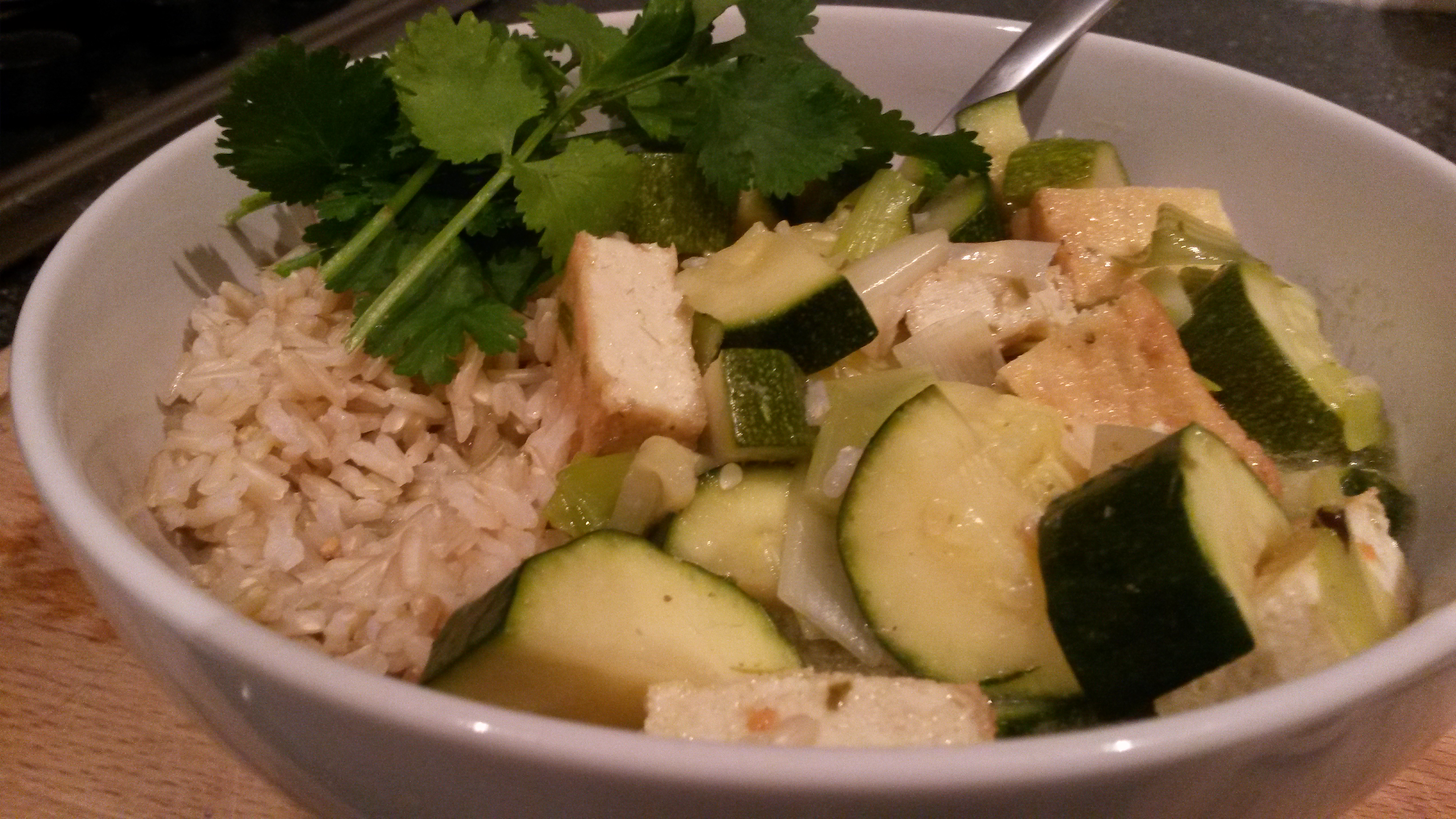 Thai Courgette Soup in a Flash