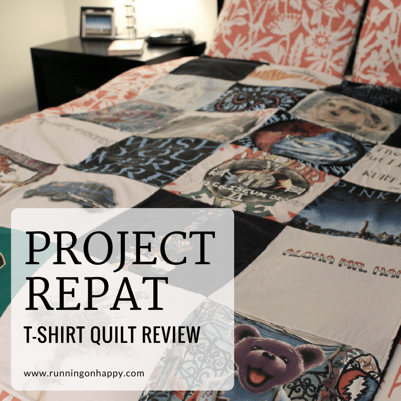 Project Repat T-Shirt Quilt Review - Running on Happy