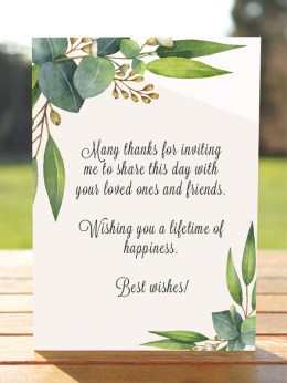 List Of What To Write In A Card Wedding Guides Free Card Invitations