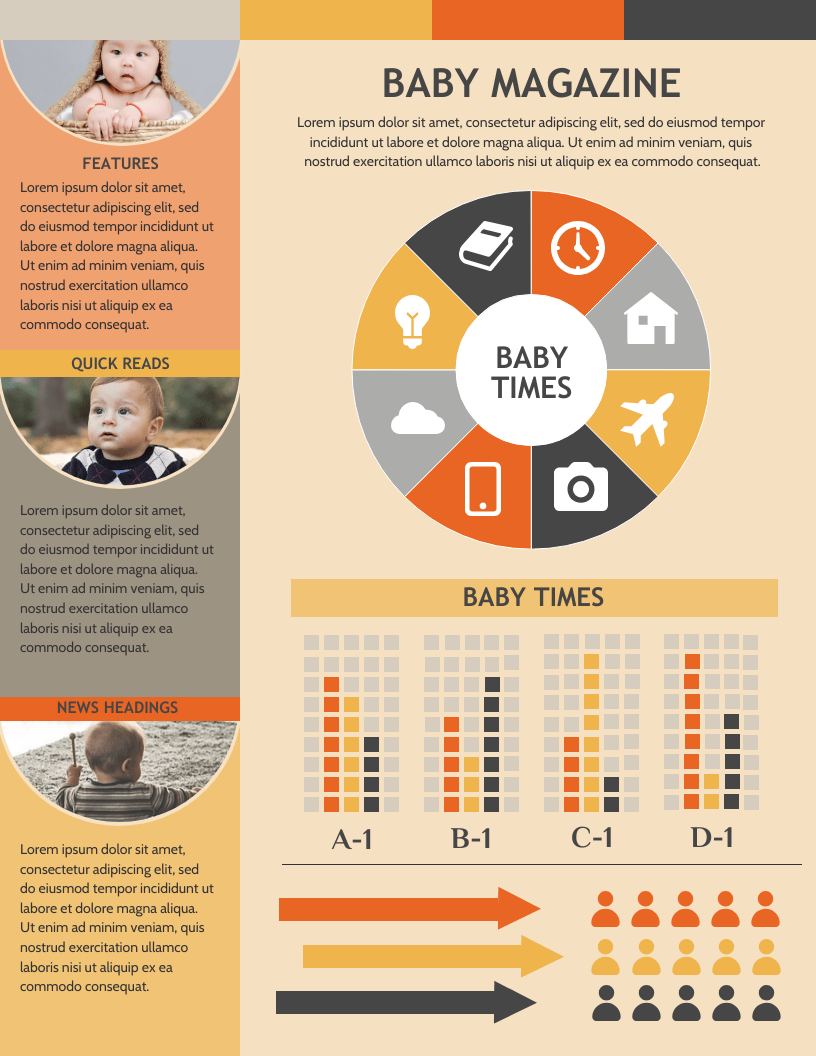 Infographic Magazine Layout