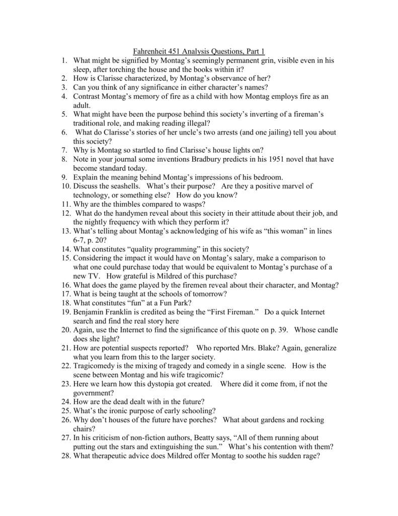 Fahrenheit 451 Chapter 1 Part 1 Clarisse Quotes fahrenheit-451-chapter-1-part-1-clarisse-quotes