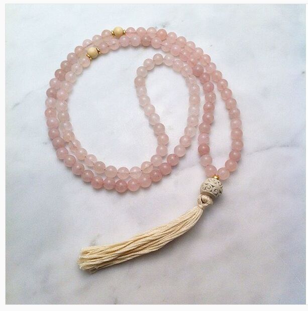 Rose Mala Beads | 108 malas, rose quartz gemstones, mala, mala ...