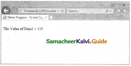 Samacheer Kalvi 11th Computer Applications Guide Chapter 14 Introduction to Javascript ...